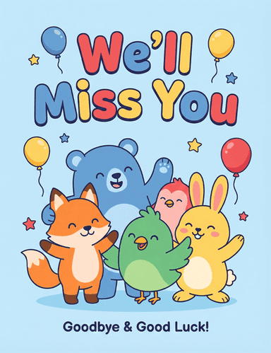 Farewell Cards Online | Free Group Goodbye Cards | LovingEcards
