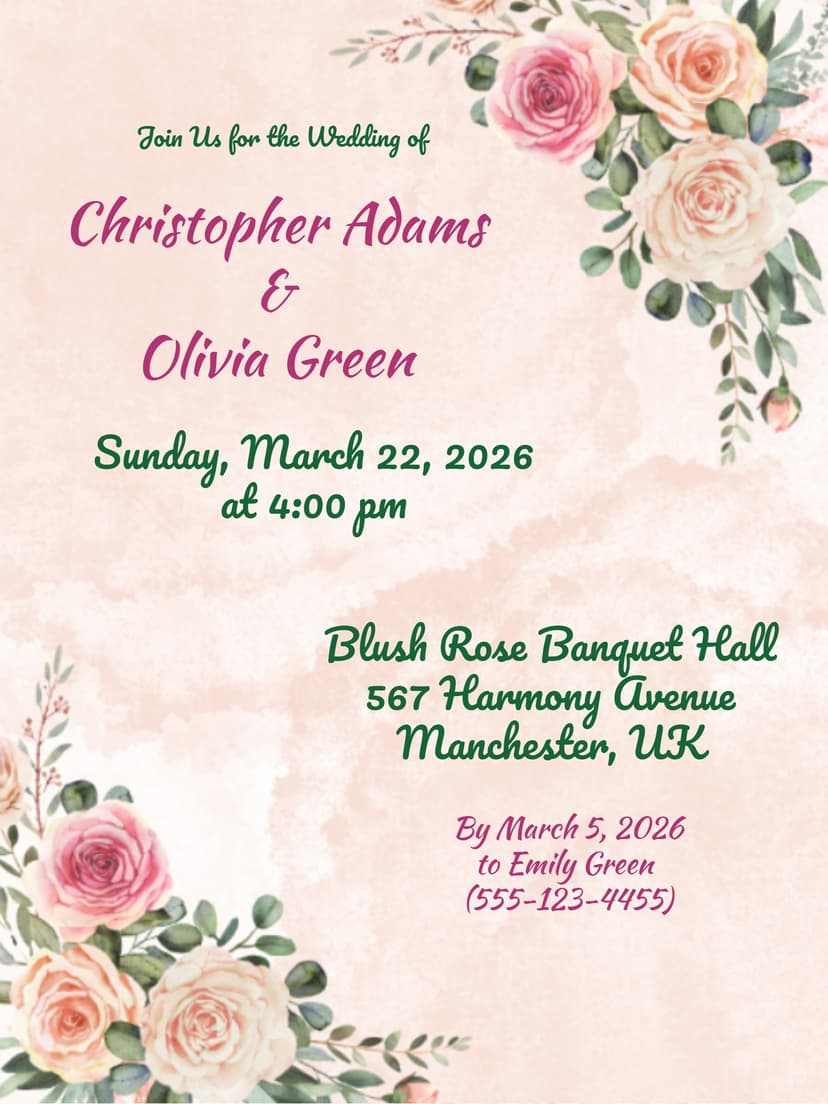 Free Wedding Invitations Online – Customizable Templates | LovingEcards