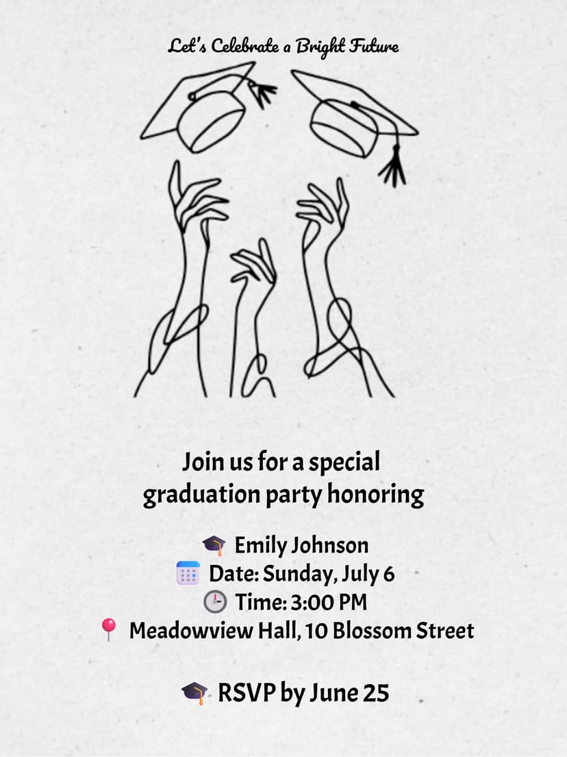 Free Graduation Party Invitations Online – Custom Templates | LovingEcards